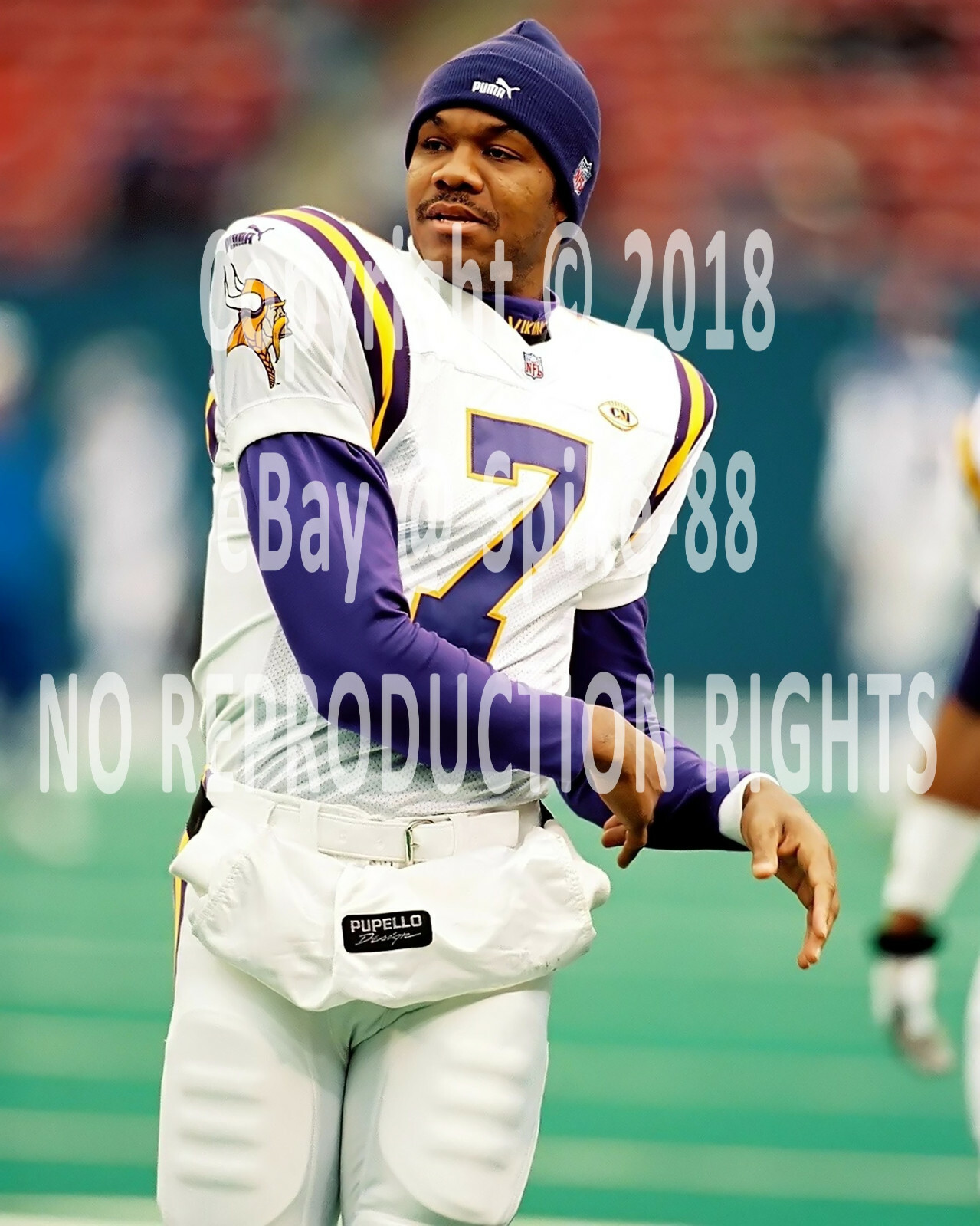 RANDALL CUNNINGHAM #7 MINNESOTA VIKINGS VS. NEW YORK GIANTS 1999 | eBay