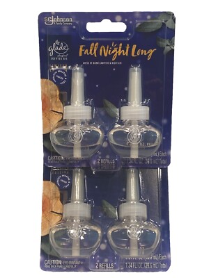 (2 Twin Packs) GLADE Plugins for Scented Oil Refills FALL NIGHT LONG ...