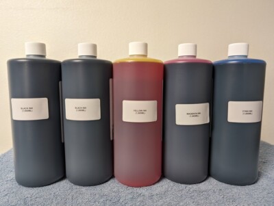 5 LITER REFILL BULK DYE INK COMPATIBLE FOR EPSON / BROTHER PRINTERS ...