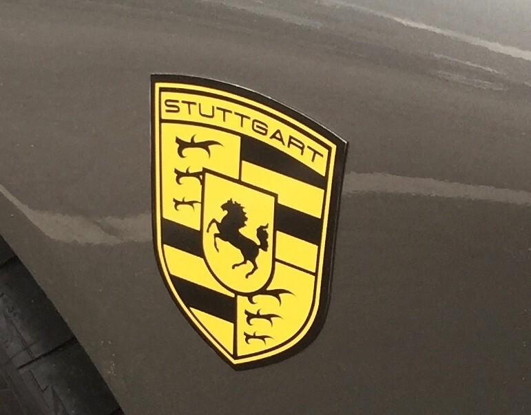 STUTTGART The Home of Porsche Magnetic Fender Badge Emblems (SET OF 2 ...