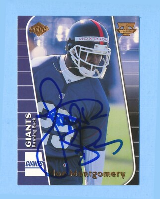 Joe Montgomery - Signed/Autographed 1999 Edge RC Rookie Card #156 ...