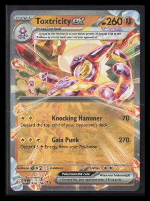 TOXTRICITY EX Pokemon TCG Paradox Rift 100/182 Double Rare 2023 | eBay