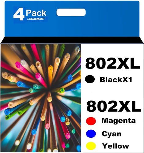 4x T802 802XL 802 Ink Cartridge For Epson Workforce Pro WF-4740 WF-4730 ...