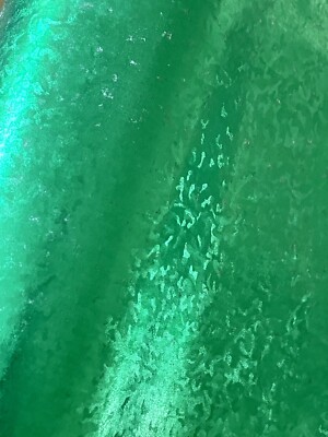 VTG CHRISTMAS WRAPPING PAPER GIFT WRAP GREEN SCULPTED FOIL NOS 20" X 30 ...