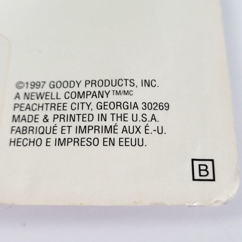 VINTAGE GOODY KIDS STAY TIGHT 2.5" HAIR BARRETTES #03158 12 PACK 90's ...