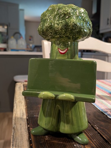 Ceramic Broccoli Recipe Holder and Vase. WMG. Unusual Piece! | eBay
