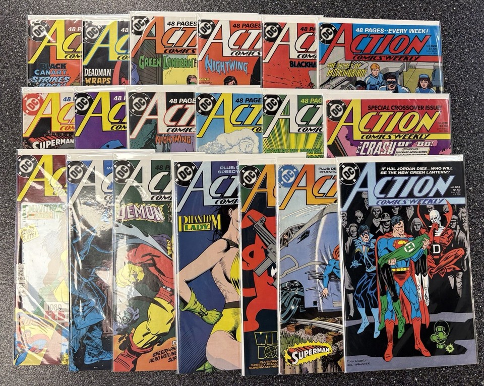 Action Comics (Weekly) #601-642, 1988-1989, DC Comics Full Run Complete ...
