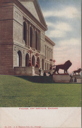 Chicago Rubber Co Facade Art Institute Illinois IL Hammon c1910 ...