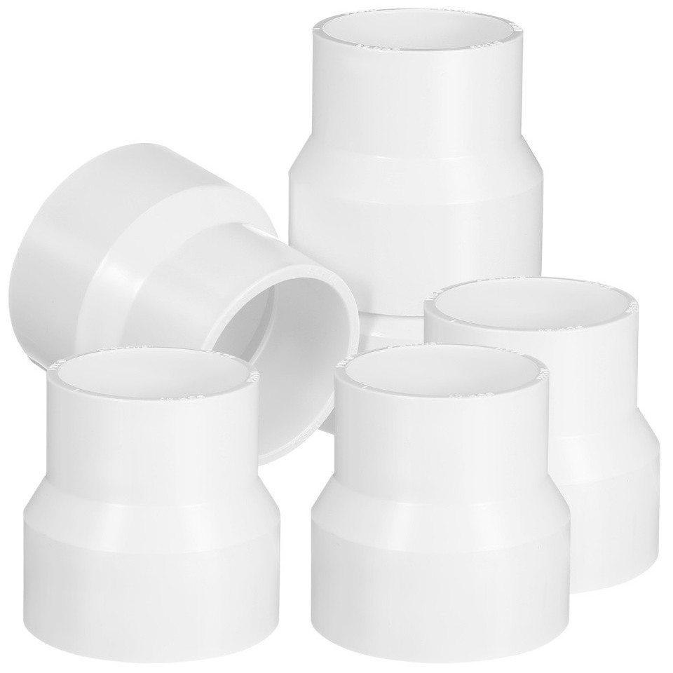 6pcs Duct Reducer: 2 Inch X 1-1/2 Inch Pvc Reducer Coupling Adapter ...