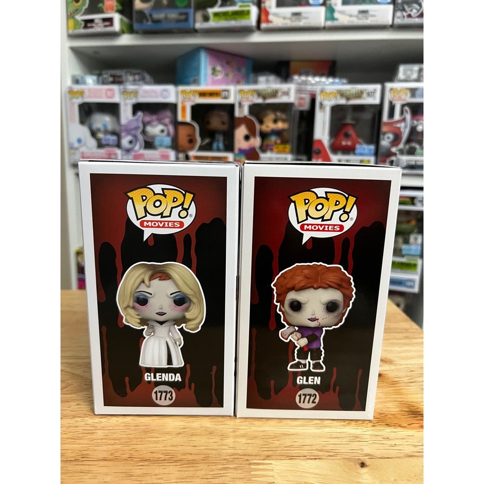 NEW IN HAND EXC Glen & Glenda Funko Pops #1772 #1773 Chucky Child's ...