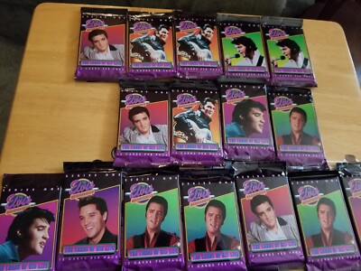 1992 ELVIS PRESLEY COLLECTION THE CARDS OF HIS LIFE 12 SEALED PACKS ...