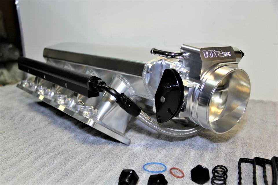 102MM ALUMINUM LOW PROFILE LS1 LS2 LS6 INTAKE MANIFOLD 5.3 6.0 5.7 ...