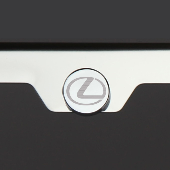 T304 SS Chrome Polished Lexus Logo Laser Etched Engraved license Plate ...