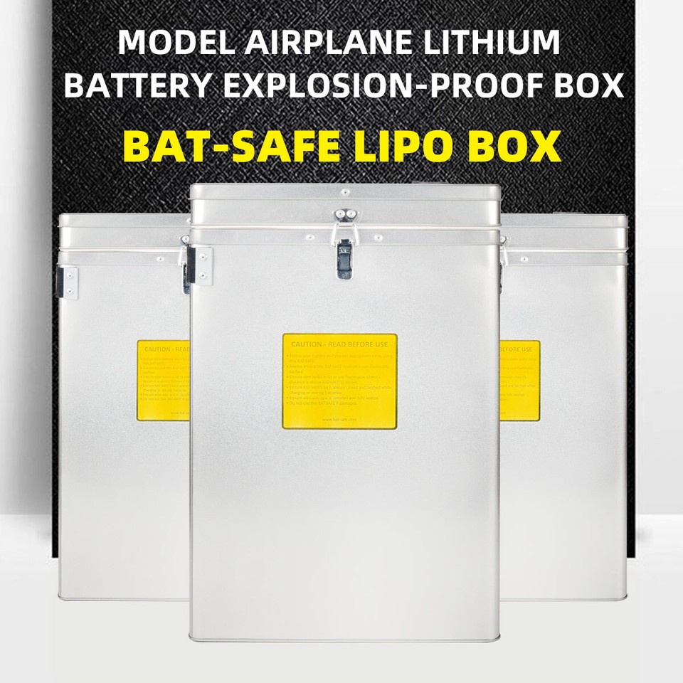For RC Model BAT-SAFE XL Fireproof Aluminum Box Explosion-Proof Safety ...