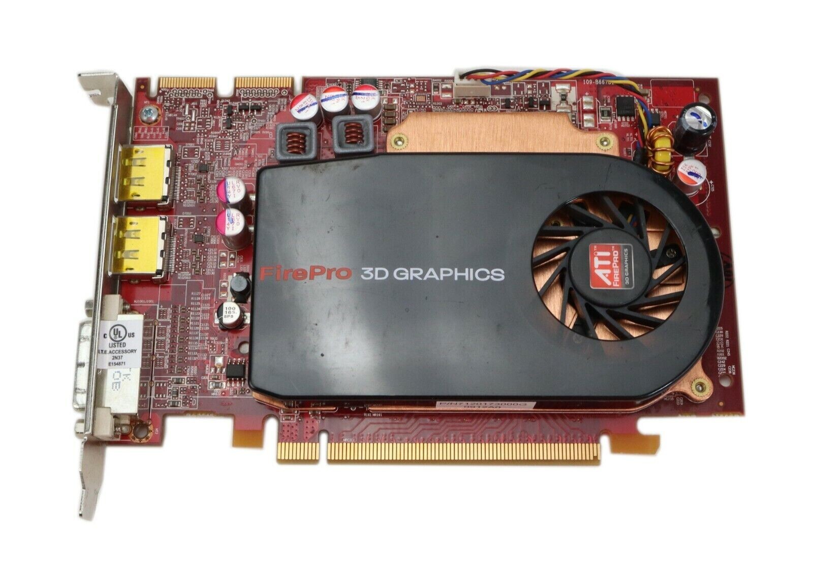 ATI FirePro V3750 256MB GDDR3 DVI Dual Display Port PCIe Video Card ...
