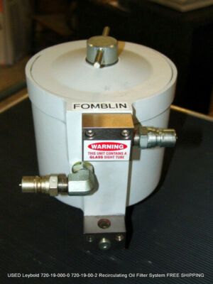 Leybold 720-19-000-0 720-19-00-2 Recirculating Oil Filter System FREE ...