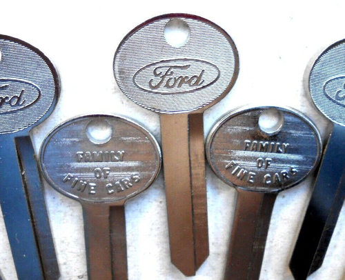 5 FORD Key Blanks Keys 1967 - 1992 Ford Logo Keys Classic Ford | eBay
