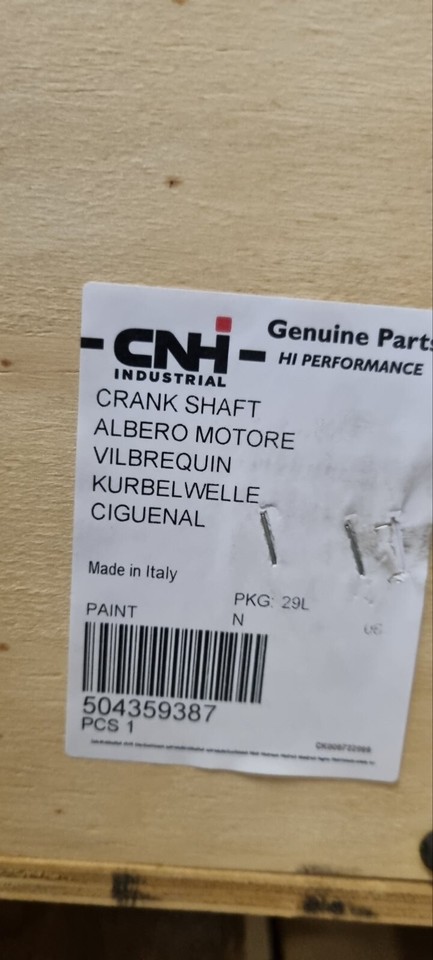 504359387 Crankshaft FPT CNH OEM NEW | eBay