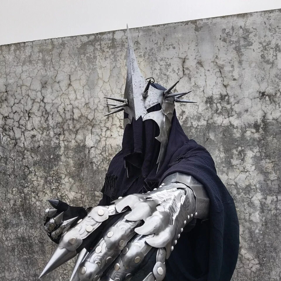 Nazgul Witch King Gloves With Helmet Lord Of The Ring Halloween Cosplay | eBay