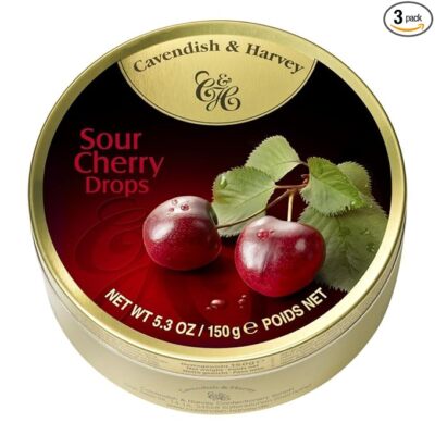 Cavendish And Harvey Sour Cherry Drops 5.3 OZ Imported PK-6 W/Free Gift ...