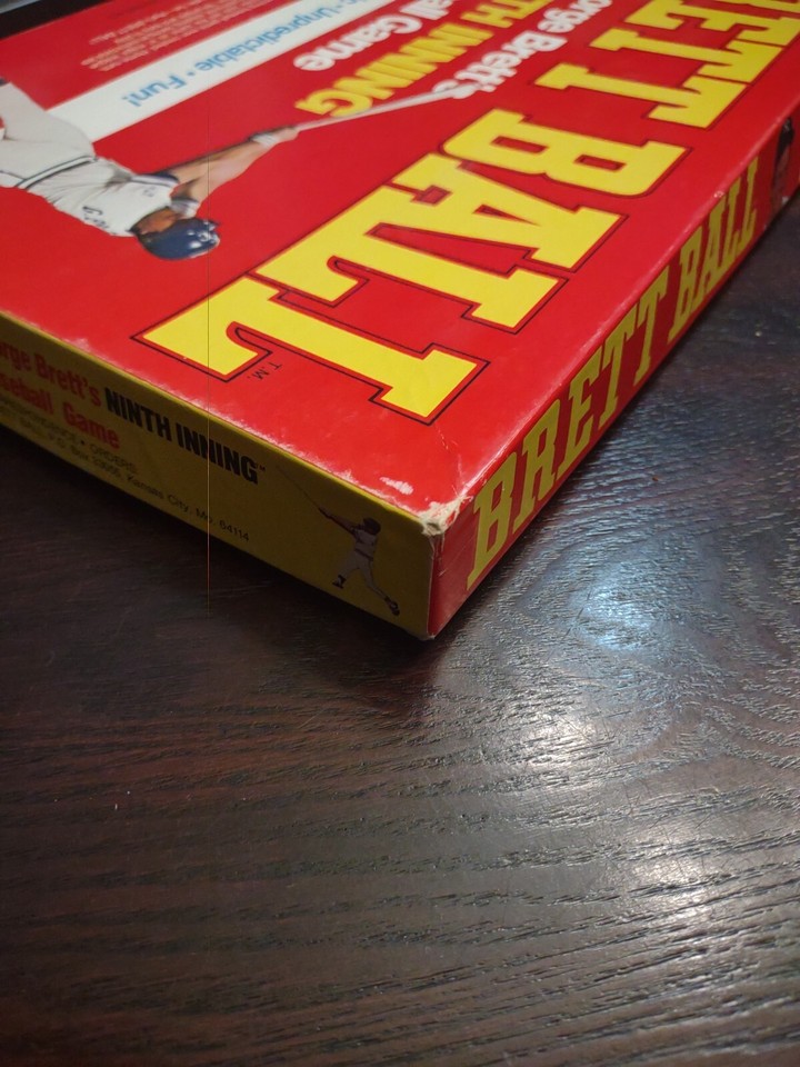 1981 George Brett Ball Ninth Inning Kansas City Royals Baseball Board ...