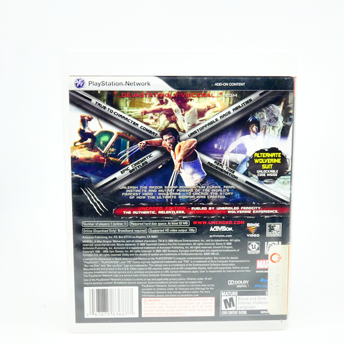 X-Men Origins: Wolverine (Sony PlayStation 3 PS3, 2009) Excellent ...