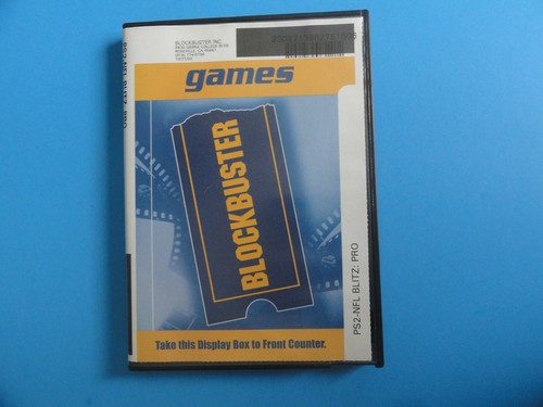 NO GAME- NFL BLITZ: PRO - PLAYSTATION 2 - BLOCKBUSTER VIDEO RENTAL CASE ...