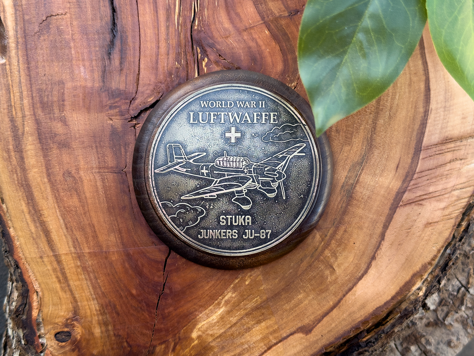 Trench Art WW2 Brass German Stuka Junkers Ju 87 Emblem From Original ...