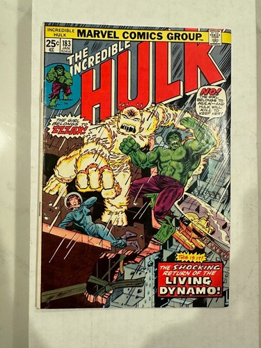 The Incredible Hulk #183 Comic Book 2nd App Zzzax | eBay