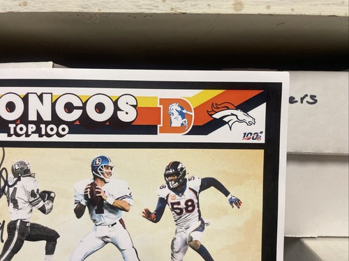 Larry Kaminski Autographed 8x10 Denver Broncos All Time Top 100 Team ...