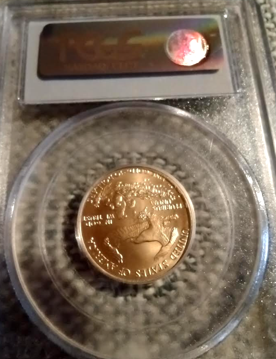 2008-W $10 American Gold Eagle 1/4 oz PCGS MS70 Burnished West Point ...