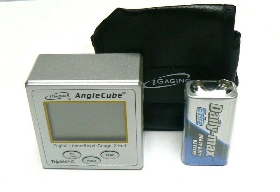 iGaging Angle Cube Digital Protractor Gauge Magnetic Angle & Level ...