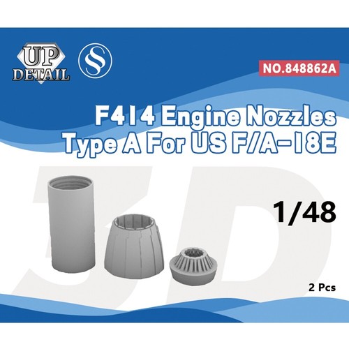 SSMODEL SS848862A 1/48 Model Upgrade F414 Engine Nozzles Type A For US ...