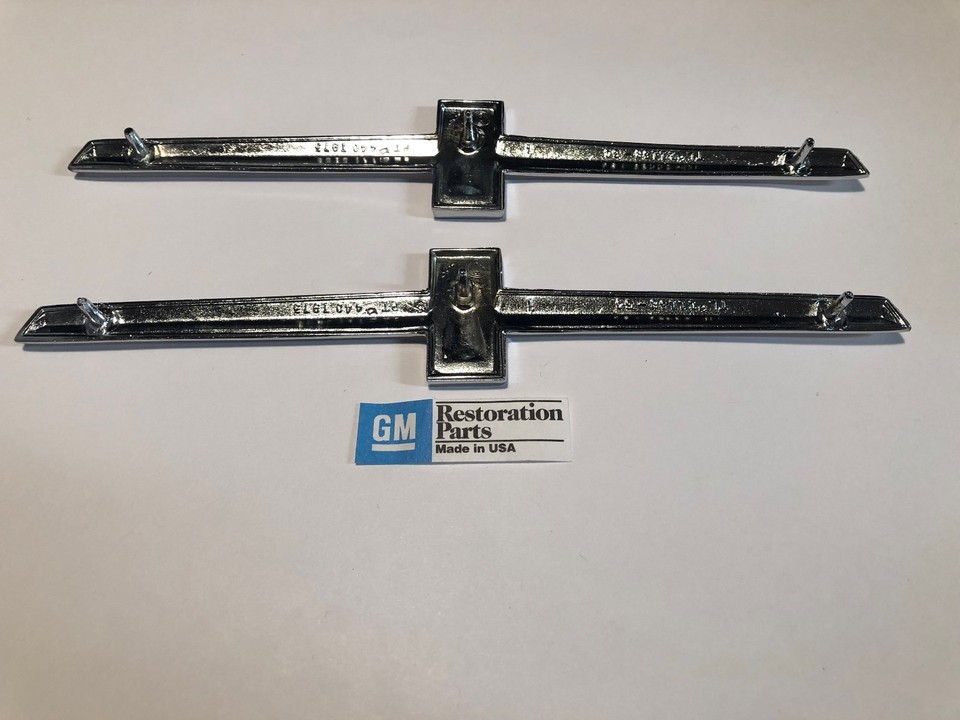 1964 1965 GTO TEMPEST LEMANS NEW DOOR PANEL EMBLEMS PAIR 64 65 ***U.S.A ...