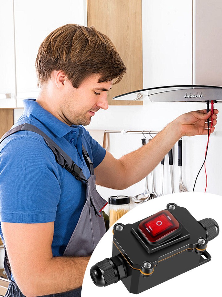 Inline Cord Switch 30A 220V IP65 Waterproof Start Stop Toggle Switch ...