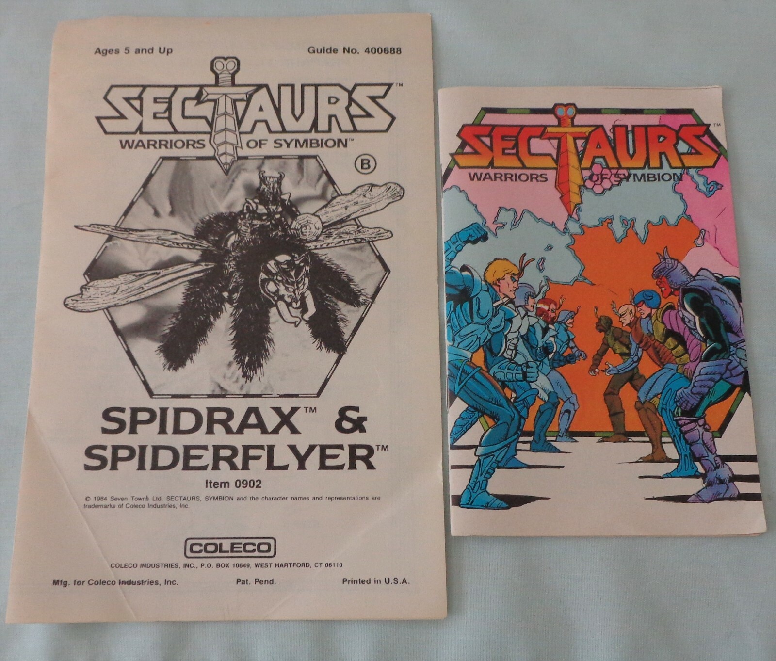 Sectaurs General Spidrax Action Figure Spiderflyer Hand Puppet Comic ...