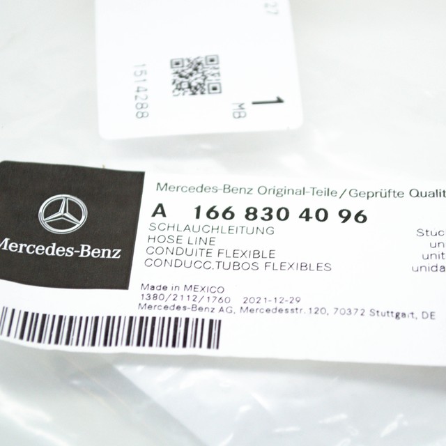 OEM Mercedes-Benz Gl-class X166 COOANT Hose A1668304096 Genuine for ...