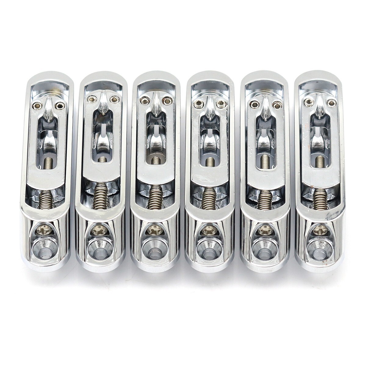 6 Strings Bass Bridge Saddles Heavy Duty Individual Bass Bridge ...