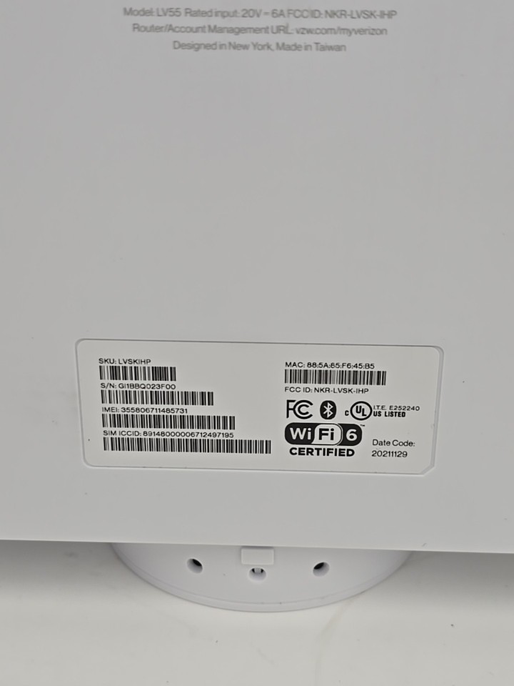 Verizon LV55 5G Internet Gateway Router Modem. Ultra Wide-Band | eBay