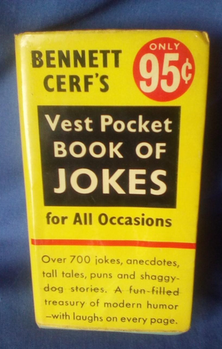 VTG 1956 1ST BENNETT CERF'S VEST POCKET BOOK OF JOKES ALL OCCASIONS | eBay