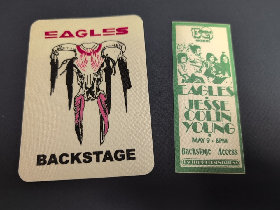 2 Vintage Circa 1980s The Eagles The Long Run Backstage Pass Set | eBay