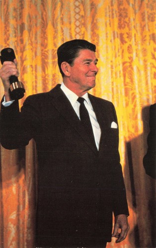 Postcard President Ronald Reagan Pumping Iron How to Stay Fit Newsweek ...