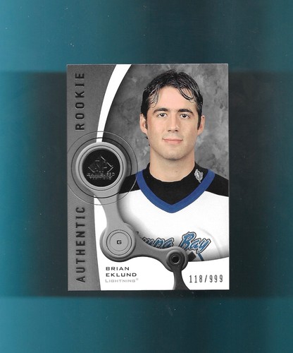 2005-06 SP Game Used ROOKIE RC # 188 BRIAN EKLUND TAMPA BAY LIGHTNING ...