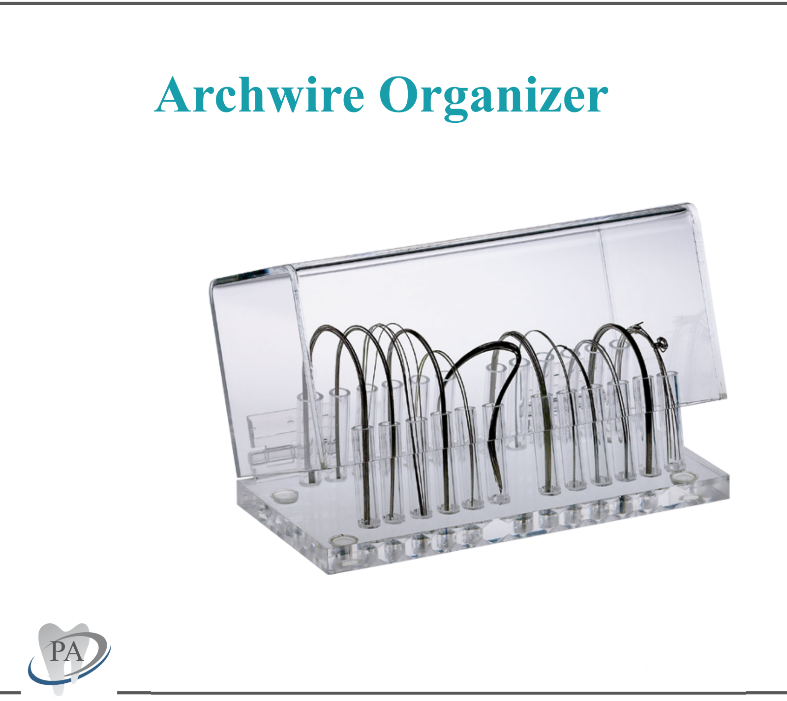 Dental ARCH WIRE HOLDER with Cover, Ortho ARCH WIRE Organizer, Holds 12 ...
