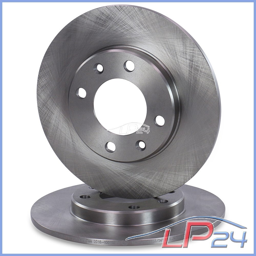 2x DISQUE PLEIN Ø247+4x PLAQUETTE FREIN ARRIÈRE POUR PEUGEOT 306 1.8 2. ...