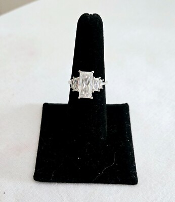 Ring Sterling Silver 925 DJoy, Beautiful 5 Cubic Zirconia, Size 6.25 | eBay