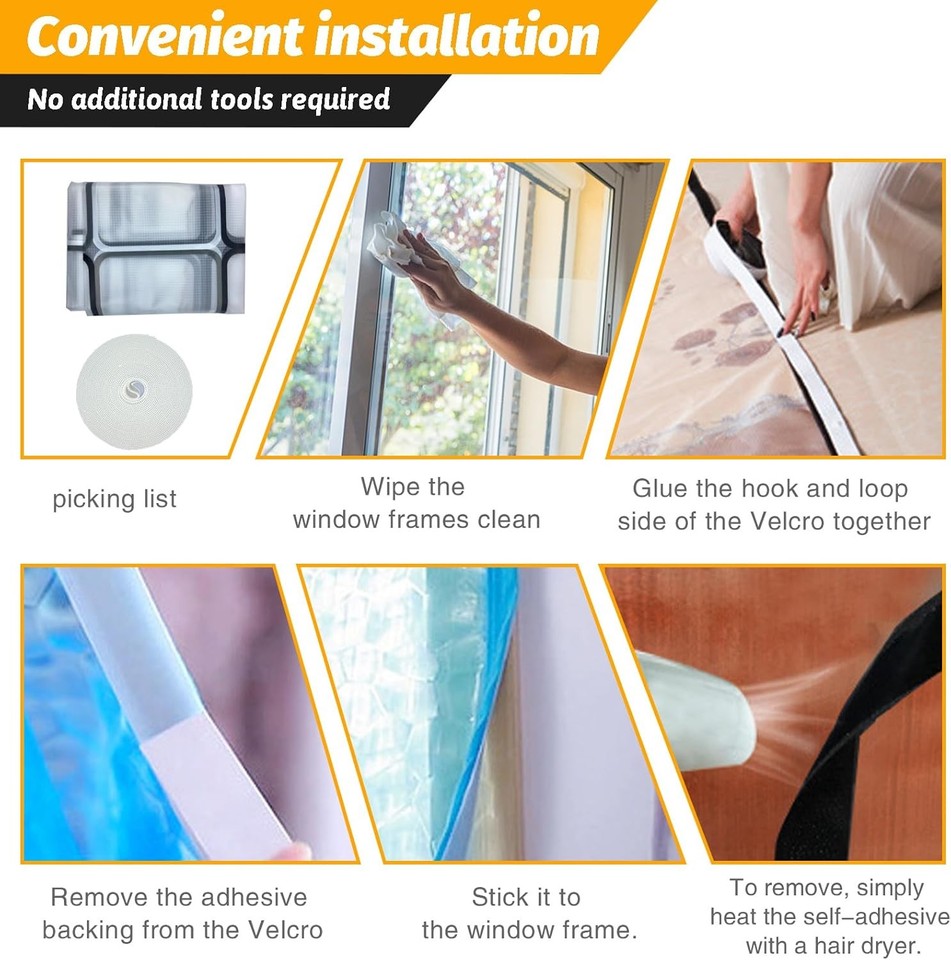 Thickened Reusable Window Insulation Kit 47'' X 63'' Winter ...