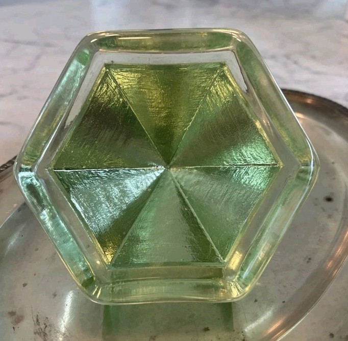 Ship's Deck Lighting Prism Green Glass Vintage Nautical Pyramid Large 4 ...