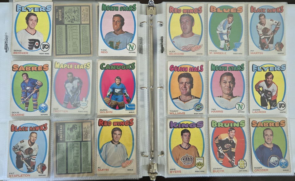1971-72 TOPPS HOCKEY COMPLETE SET 132 cards EX-NM/PLUS 147 different ...