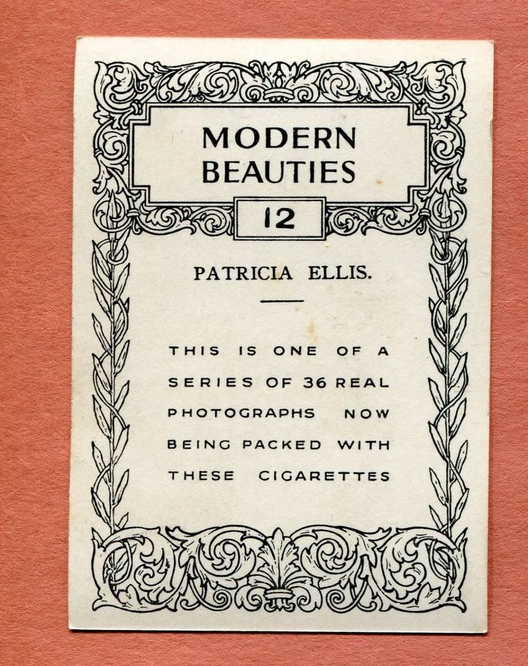 1936 BRITISH AMERICAN TOBACCO MODERN BEAUTIES CIGARETTE CARD #12 ...